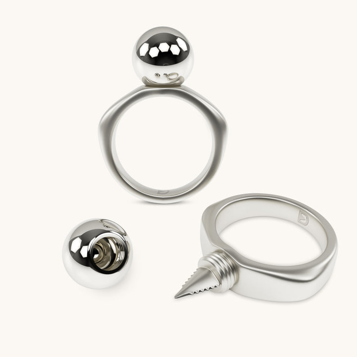 Maximalist Rings | Serrated Self Defense Rings | Defender Ring